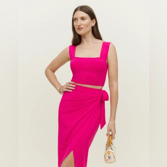 Reformation | Skirts | Reformation Rika 2 Piece Set In Corvette | Poshmark
